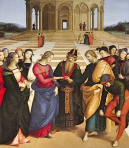 THE MARRIAGE OF THE VIRGIN BY RAPHAEL: analysis and meaning